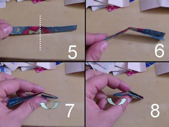 Manualidades con papel reciclado trenzado